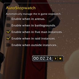 Auto Stopwatch - World of Warcraft Addons - CurseForge