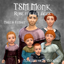 Download TSM Medieval Monk Robe for All Ages - The Sims 4 Mods - CurseForge