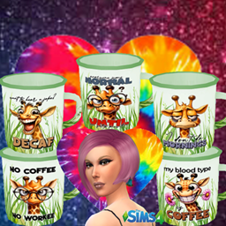 Goofy Giraffe Coffee Mugs - The Sims 4 Build / Buy - CurseForge