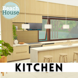 Modern Beach House - Kitchen - The Sims 4 Rooms / Lots - CurseForge