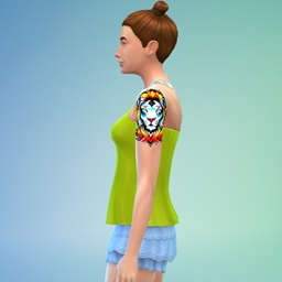 Vibrant Lion Tattoo - The Sims 4 Create a Sim - CurseForge