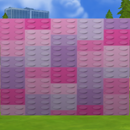Pink Lego Mural - File - The Sims 4 Build / Buy - CurseForge