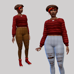 Ripped Leggings - [Werewolves] - Gallery - The Sims 4 Create a Sim ...