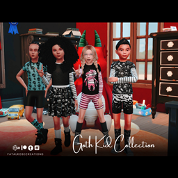 FatalRoseCreations Kids Goth Collection - The Sims 4 Create a Sim ...