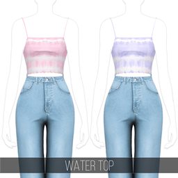 Fifthscreations - Water Top Women Clothes - The Sims 4 Create a Sim ...