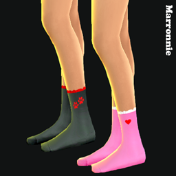 Download Heart & Paws socks - The Sims 4 Mods - CurseForge
