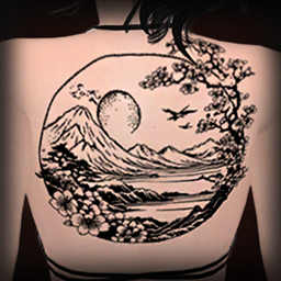 "Nihon" Back Tattoo - The Sims 4 Create a Sim - CurseForge