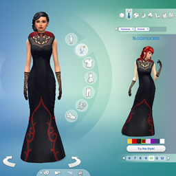 Custom Styled Look: Bloodsucker - The Sims 4 Create a Sim - CurseForge