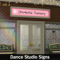 Dance Studio Signs - Gallery - The Sims 4 Build / Buy - CurseForge