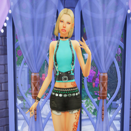 Buttoned & Harness Top - The Sims 4 Create a Sim - CurseForge