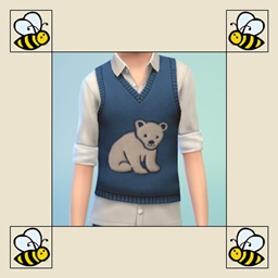 Child Bear Sweater Vest - The Sims 4 Create a Sim - CurseForge