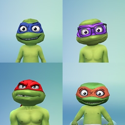 TMNT Masks - Mobile Conversion - The Sims 4 Create a Sim - CurseForge