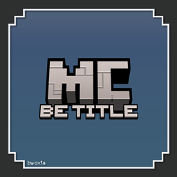 Bedrock Edition Title Pack - Minecraft Bedrock Texture Packs - CurseForge