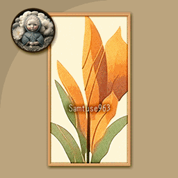 HQ Abstract Leaf Long Painting #7 Sellable Extra D Samtuse963 - The Sims 4 Build / Buy - CurseForge