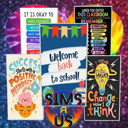 School Inspirations Posters -B2S - The Sims 4 Build / Buy - CurseForge
