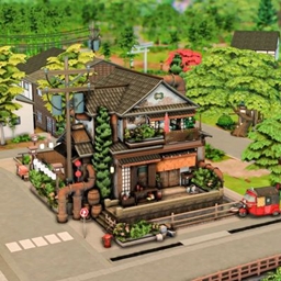 Japanese House in Mt. Komorebi - The Sims 4 Rooms / Lots - CurseForge