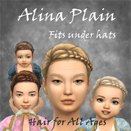 Alina Plain Hair for All Ages - The Sims 4 Create a Sim - CurseForge