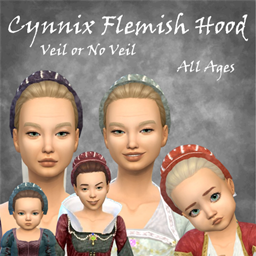 Cynnix Flemish Hood for All Ages - The Sims 4 Create a Sim - CurseForge