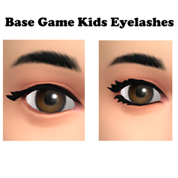 Base Game Kids Lashes - The Sims 4 Create a Sim - CurseForge
