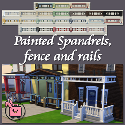 Painted Porch Spandrels, Fence and Rails - Files - The Sims 4 Build / Buy - CurseForge