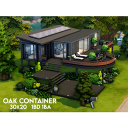 Oak Container (NO CC) - The Sims 4 Rooms / Lots - CurseForge