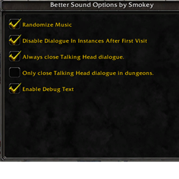 Better Sound Options - World of Warcraft Addons - CurseForge