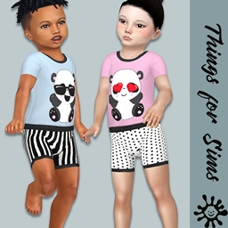 Toddler Panda Friends Vest and Trunks - The Sims 4 Create a Sim ...