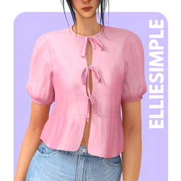 Elliesimple - Coquette Blouse - The Sims 4 Create a Sim - CurseForge