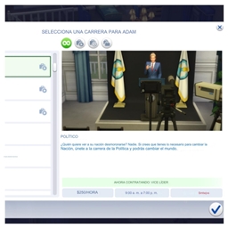 Install Active Politician Race by kiarasims4mods Spanish Translation ...