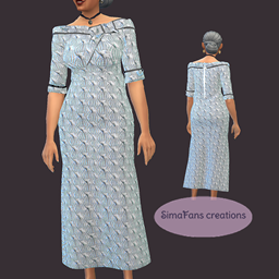 Elder Knitt Dress by SimaFans - The Sims 4 Create a Sim - CurseForge