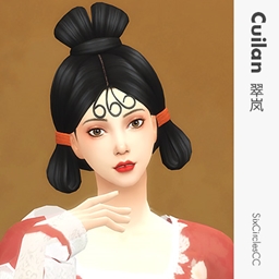[SixCirclesCC] Chinese Hairstyle - Cuilan - Gallery - The Sims 4 Create ...
