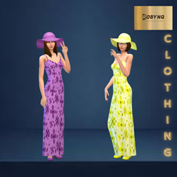 Vibrant Floral Dress - The Sims 4 Create a Sim - CurseForge