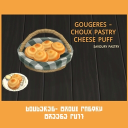 Gougeres - Choux Pastry Cheese Puffs - The Sims 4 Mods - CurseForge