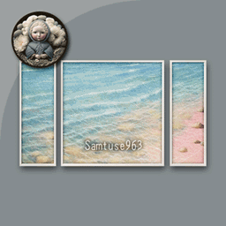 HQ Summer Beach Triptych #1 Sellable Extra E Samtuse963 - The Sims 4 Build / Buy - CurseForge