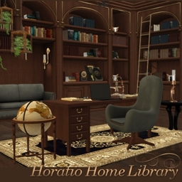 Horatio Home Library -Room 🕰 - The Sims 4 Rooms / Lots - CurseForge