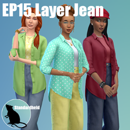 EP15 Layer Jean - The Sims 4 Create a Sim - CurseForge