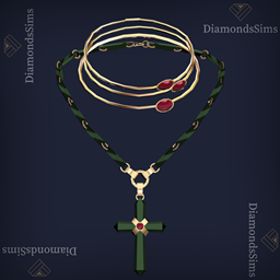 Cross necklace 11 by diamondssims - Files - The Sims 4 Create a Sim ...