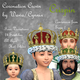 Wawa Coronation Crown: Crispin - The Sims 4 Create a Sim - CurseForge