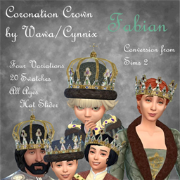 Wawa Coronation Crown: Fabian - The Sims 4 Create a Sim - CurseForge
