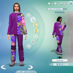 Custom Styled Look: Rosy Racer - The Sims 4 Create a Sim - CurseForge
