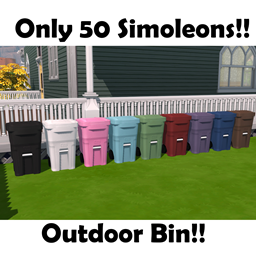 Outdoor Trash Bin - File - The Sims 4 Build / Buy - CurseForge