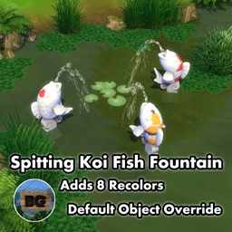 Spitting Koi Fish Fountain - The Sims 4 Build / Buy - CurseForge