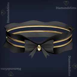Ribbon lock choker 40 by diamondssims - Files - The Sims 4 Create a Sim ...