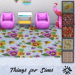 Decoration Flower Rugs - The Sims 4 Build / Buy - CurseForge