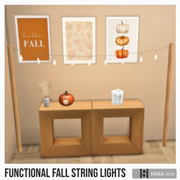 Fall string lights - The Sims 4 Build / Buy - CurseForge