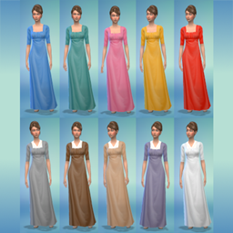 Woman's Regency Dress - The Sims 4 Create a Sim - CurseForge