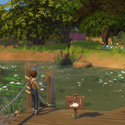 Loading screen kid fishing / Fond d’écran Download - Mods - The Sims 4