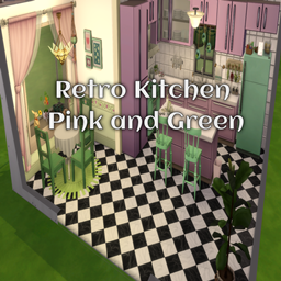 Retro Kitchen Pink and Green - The Sims 4 Rooms / Lots - CurseForge
