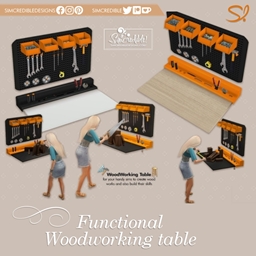 Functional Woodworking table 🛠️ - The Sims 4 Build / Buy - CurseForge