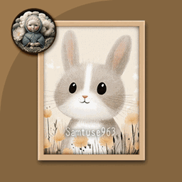 HQ Cute Bunny Mini Painting One #1 Extra G Samtuse963 - The Sims 4 ...